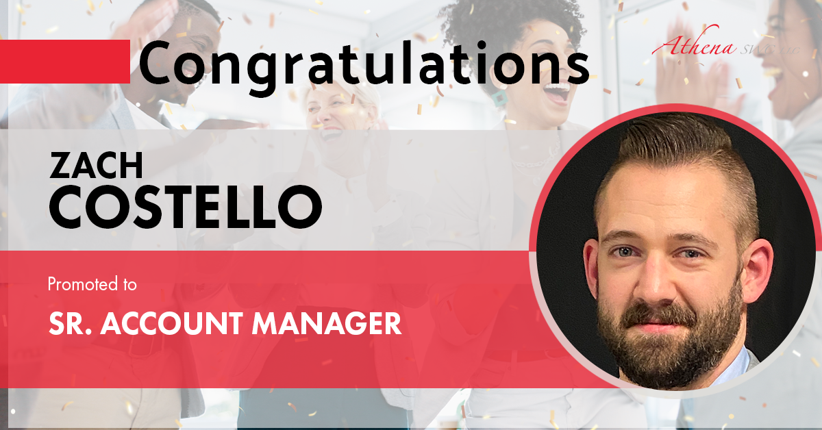 Zach Costello Has Been Promoted to Sr. Account Manager - Athena SWC ...